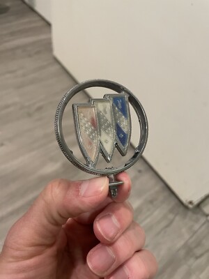 Vintage Buick Tri Shield Hood Ornament LeSabre Skylark Topper Emblem ...