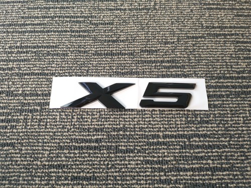 Gloss Black OEM Style BMW X5 Badge Rear Trunk Tailgate Emblem Decal ...