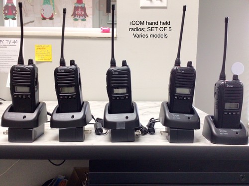 iCOM handheld radios. Set Of 5; Various Models Included In Lot | eBay