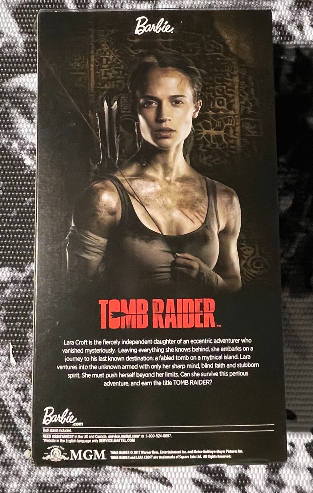 Barbie Signature Tomb Raider Lara Croft Collector Black Label ...