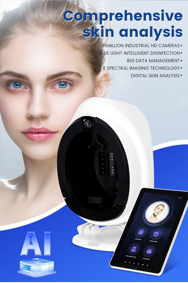 Professional 3D Face Skin Analyzer Scanner Machine Facial Analysis Skin ...