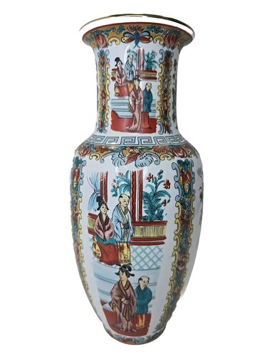 Vintage Hand painted Multicolor Floral Geisha Pointillism Japanese 11 ...