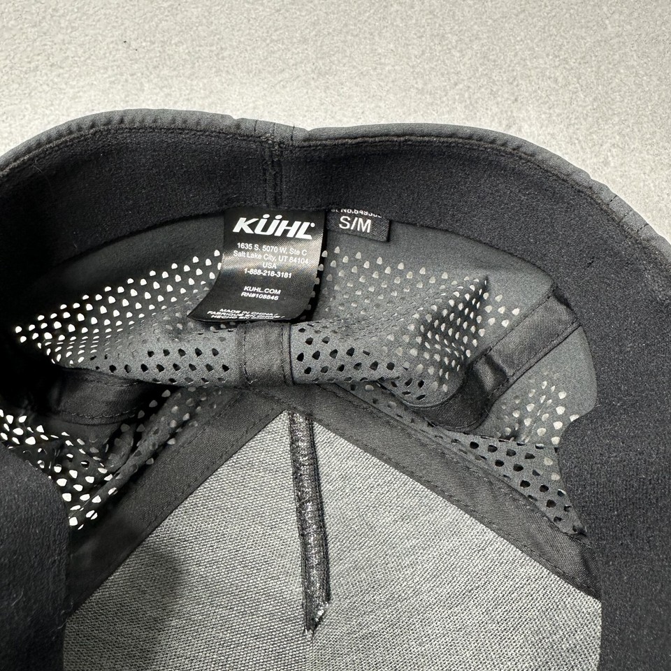 Kuhl Hat Cap Men Fitted Small Gray Solid Logo Breathable Outdoor Hiking ...