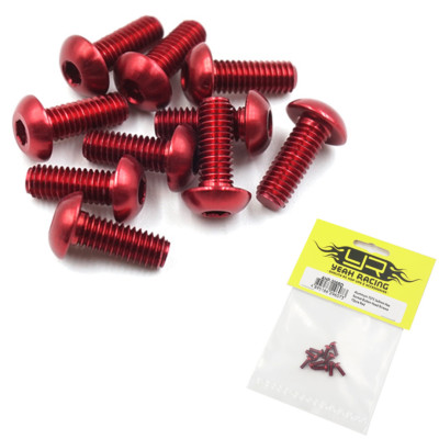 Yeah Racing Aluminum 7075 3x8mm Hex Socket Button Head Screws (10pcs ...