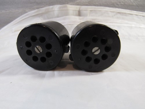 2 Pcs. Sylvania Loctal Bakelite Radio Tube Socket Adapters 8-Pin | eBay