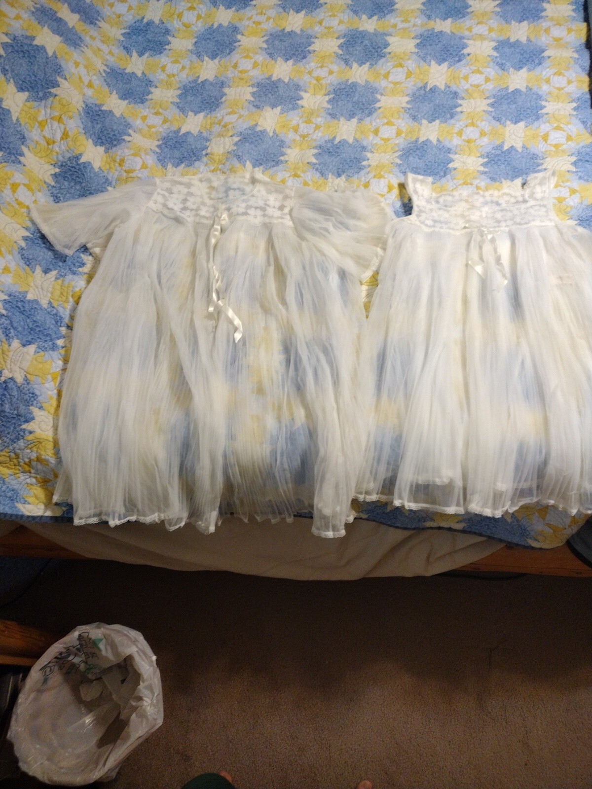 miss elaine nightgown and robe Set Cream Color Made I… - Gem