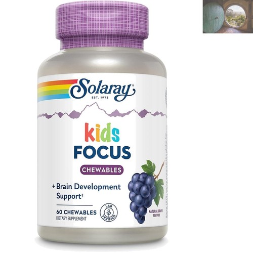 Chewable Grape Focus Supplements for Kids | 60 Tablets - Health and Fun ...