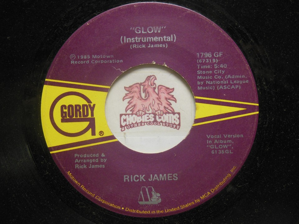 Rick James – Glow / Instrumental, 45 RPM G+ (12L) | eBay
