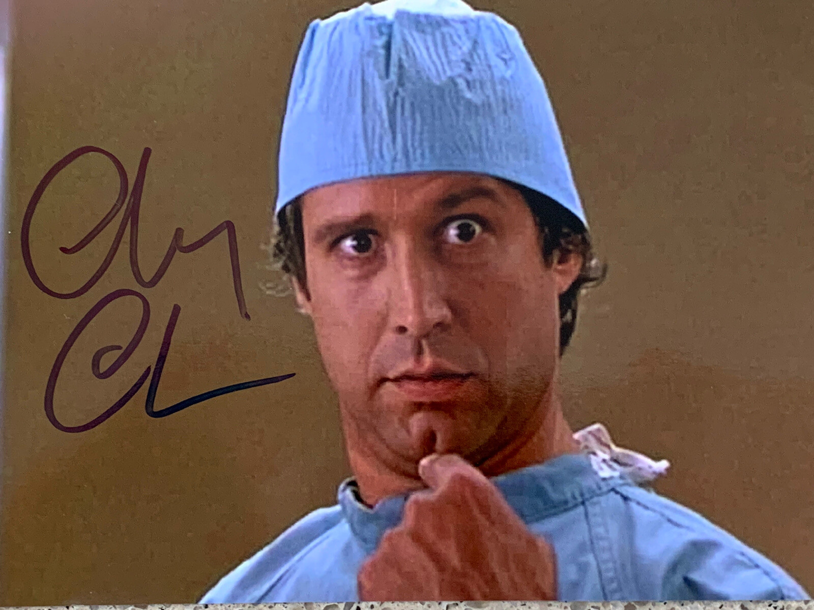 CHEVY CHASE SIGNED AUTOGRAPHED FLETCH DR ROSEN ROSEN IRWIN FLETCHER COA ...
