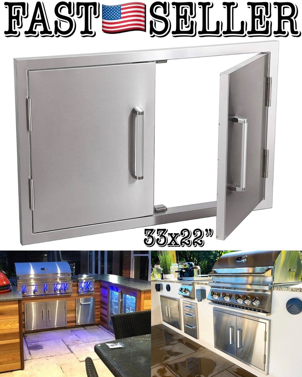 Stainless Outdoor Kitchen Cabinet Doors NewAge Products Stainless