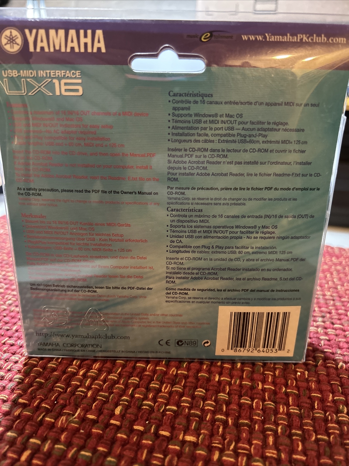 Yamaha Usb-midi Interface Ux-16 for sale online | eBay