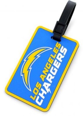 Los Angeles Chargers Rubber Bag Tag, NFL Licensed Luggage Tag | eBay