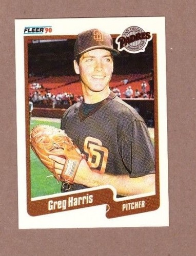 1990 Fleer baseball card #158 Greg Harris Padres | eBay