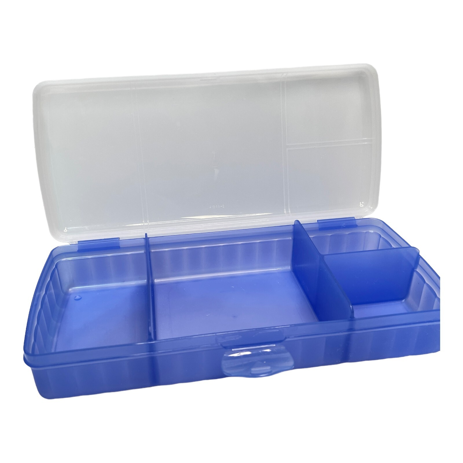 Tupperware 4195A-3 Lunch N Things Container 4 Compartment Blue - EUC | eBay