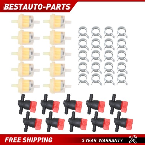 698183 1/4" Fuel Filter Shut Cut Off Valve For 494768 697947 Mower ...