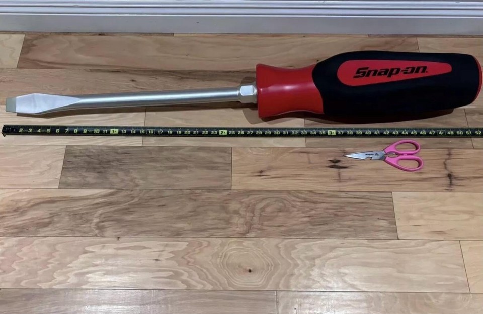 Snap On Tools Large Giant 50" Display Screwdriver RED Flat Head Promo ...