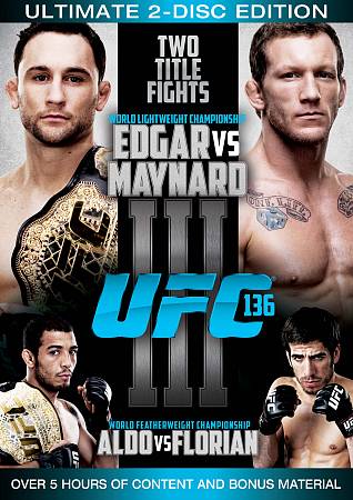 UFC 136: Edgar vs. Maynard III (DVD, 2011, 2-Disc Set) NEW FACTORY ...