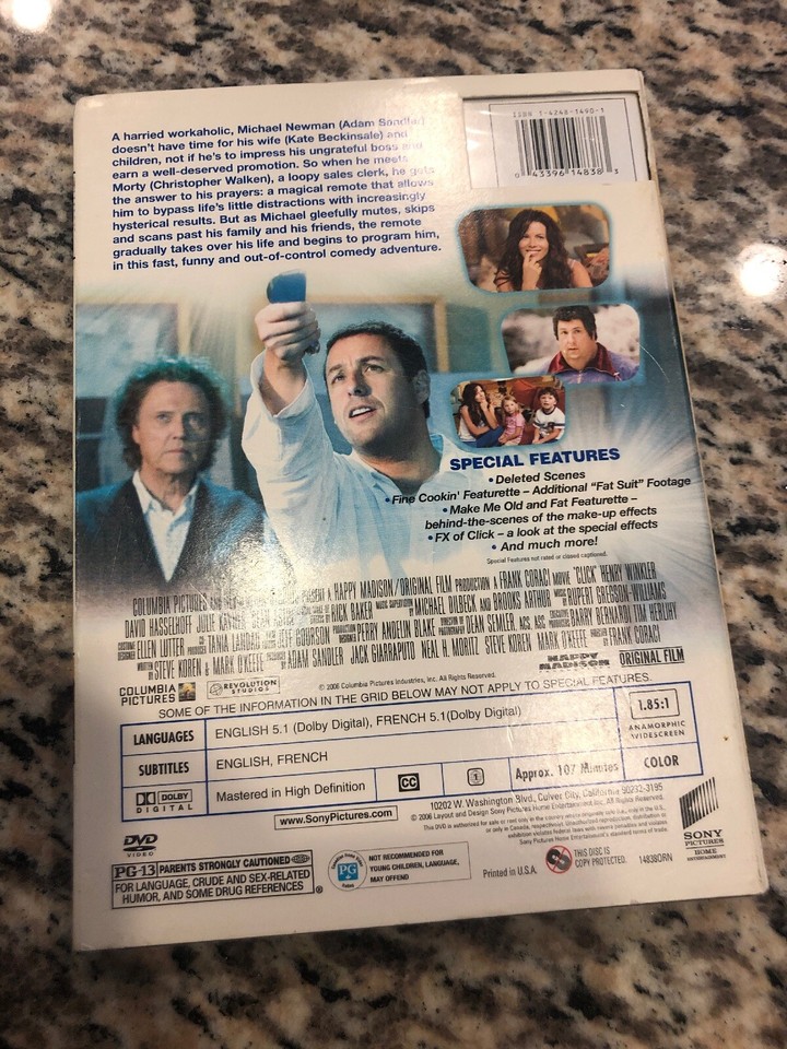 Click (DVD, 2006, Special Edition) 43396148383| eBay