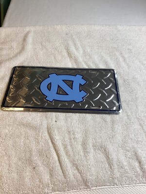 North Carolina Tar Heels diamond pattern license plate new metal car ...