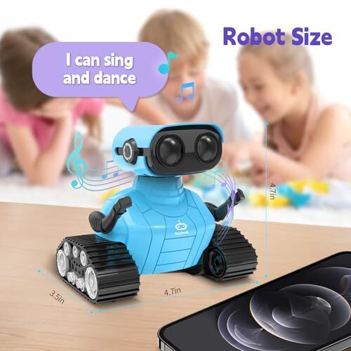 Robot Toys Remote Control Robot Toy Rechargeable Emo Robot with Auto ...