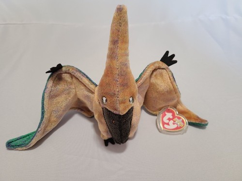 Vintage 2000 TY Beanie Baby SWOOP THE PTERODACTYL Stuffed Animal Toy w ...
