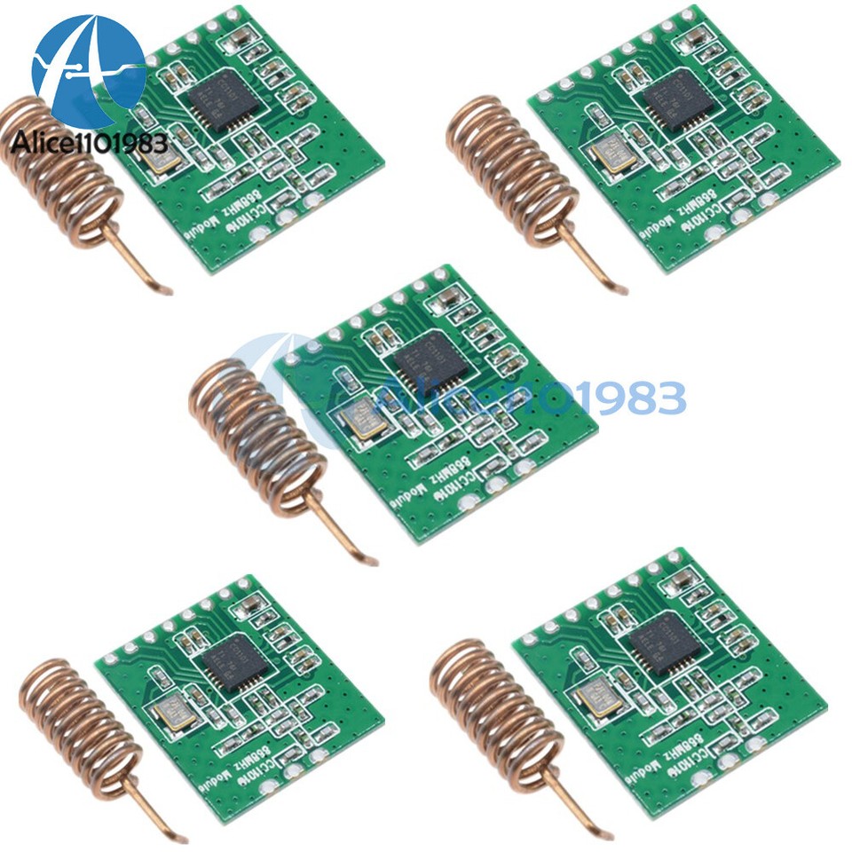 5PCS CC1101 Wireless Module Long Distance Transmission Antenna 868MHZ ...