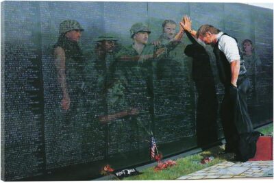 Reflections on The Vietnam War Memorial Wall by Lee Teter poster Office ...