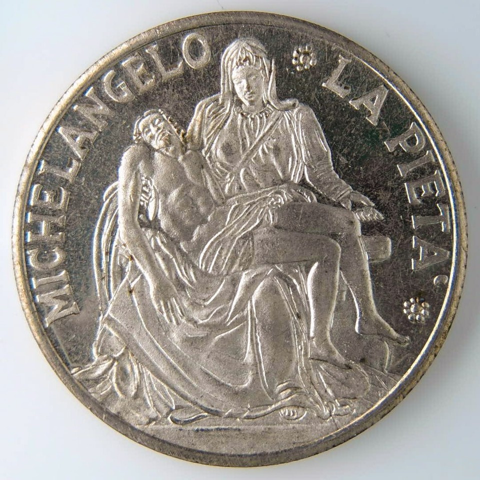 Pope John Paul II Michelangelo la Pieta Medal i104 | eBay