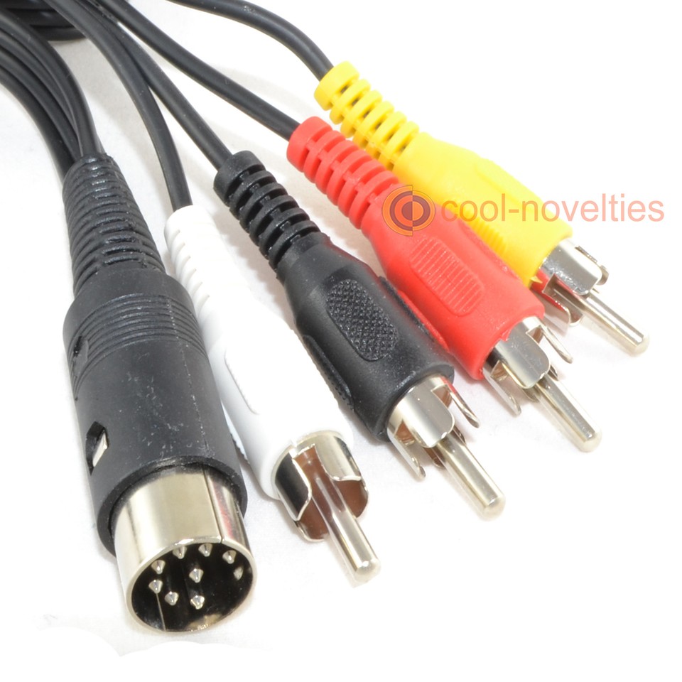 COMMODORE C64, C128 CHROMA, LUMA & AUDIO VIDEO CABLE FOR 1084S MONITOR ...