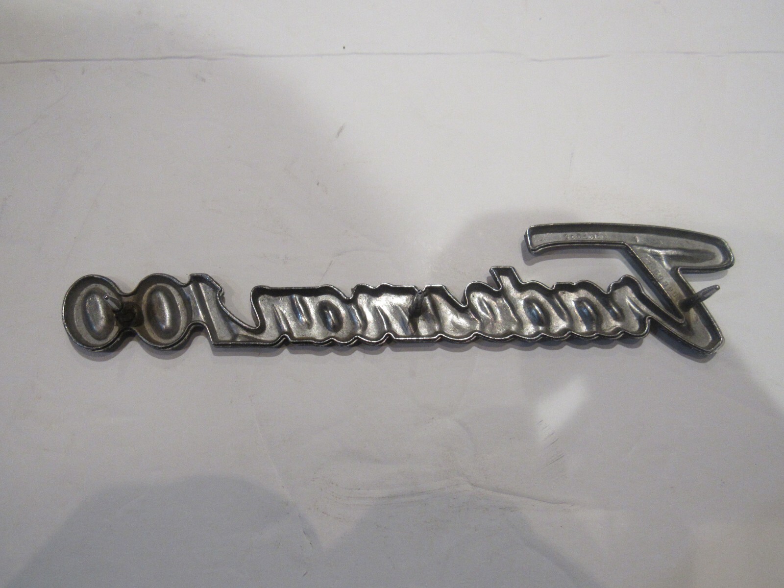 Dodge Tradesman 100 Metal Emblem Badge Script Old Nameplate Vintage ...