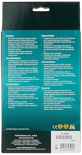 Extech - 480400 Phase Tester Circuit Testers 600VAC Double molded ...