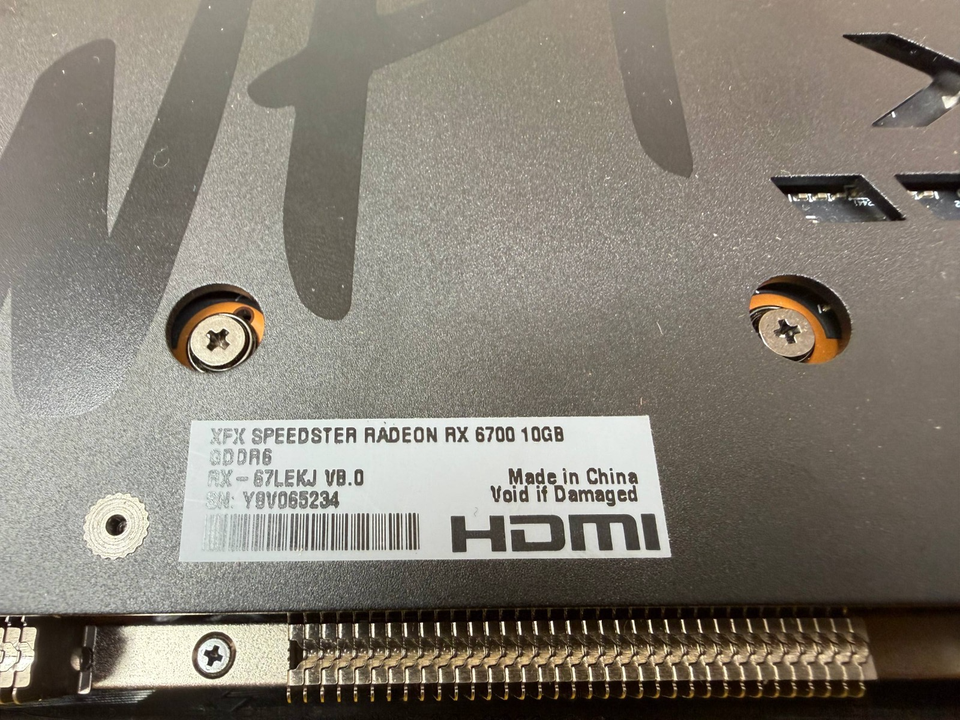 TESTED XFX SPEEDSTER XFX SPEEDSTER RADEON RX 6700 10GB GDDR6 Graphics ...