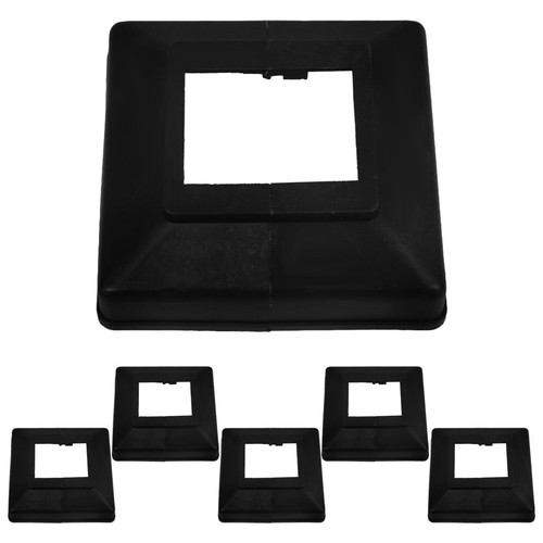 6PCS Post Base Covers Decorative Fence Post Caps Vinyl Post Skirt Split ...