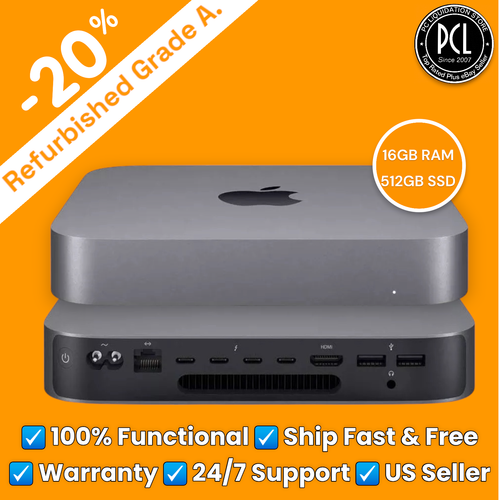 Apple Mac Mini Intel Core i5 8th Gen 3.0GHz 16GB 512GB SSD Space Gray ...