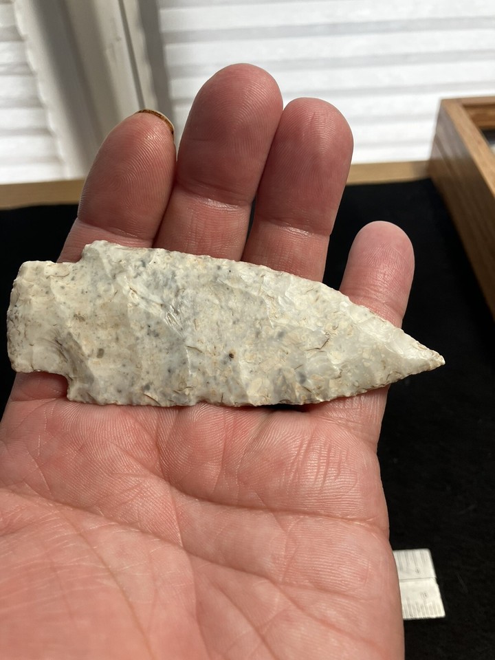 Nice Size Kramer Indian Arrowhead Artifact. Callaway Co, MO. Rogers COA ...