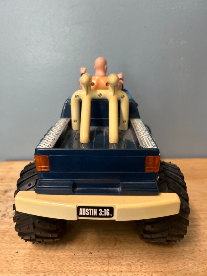 wwf stone cold steve austin toy monster truck blue | eBay