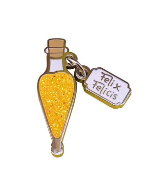 Glitter Harry Potter Felix Felicis Potion Enamel Pin Metal Badge Lapel ...