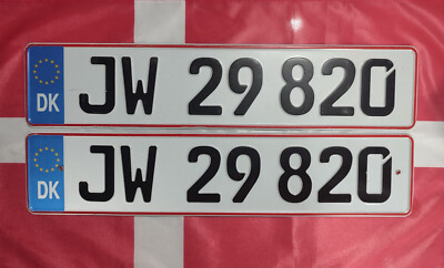 Used Denmark License Plates - replicas | eBay