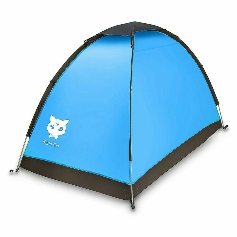 Small One Person Tent Waterproof Backpacking Tent Hiking Camping Sun ...