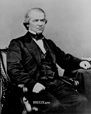 U.S. President #17/ANDREW JOHNSON 1865-1869/4"X6" B&W Photo Reprint | eBay