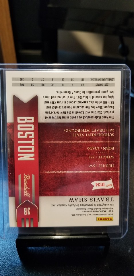 2011 TRAVIS SHAW AUTOGRAPH PLAYOFF CONTENDERS #38 | eBay