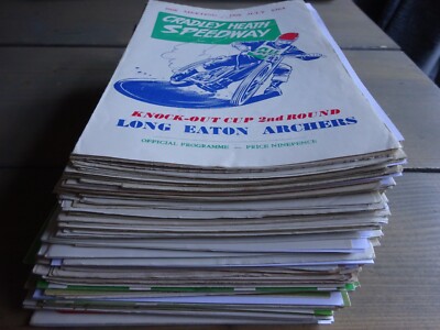 Choice of CRADLEY HEATH Speedway programmes 1964-1980 British League ...
