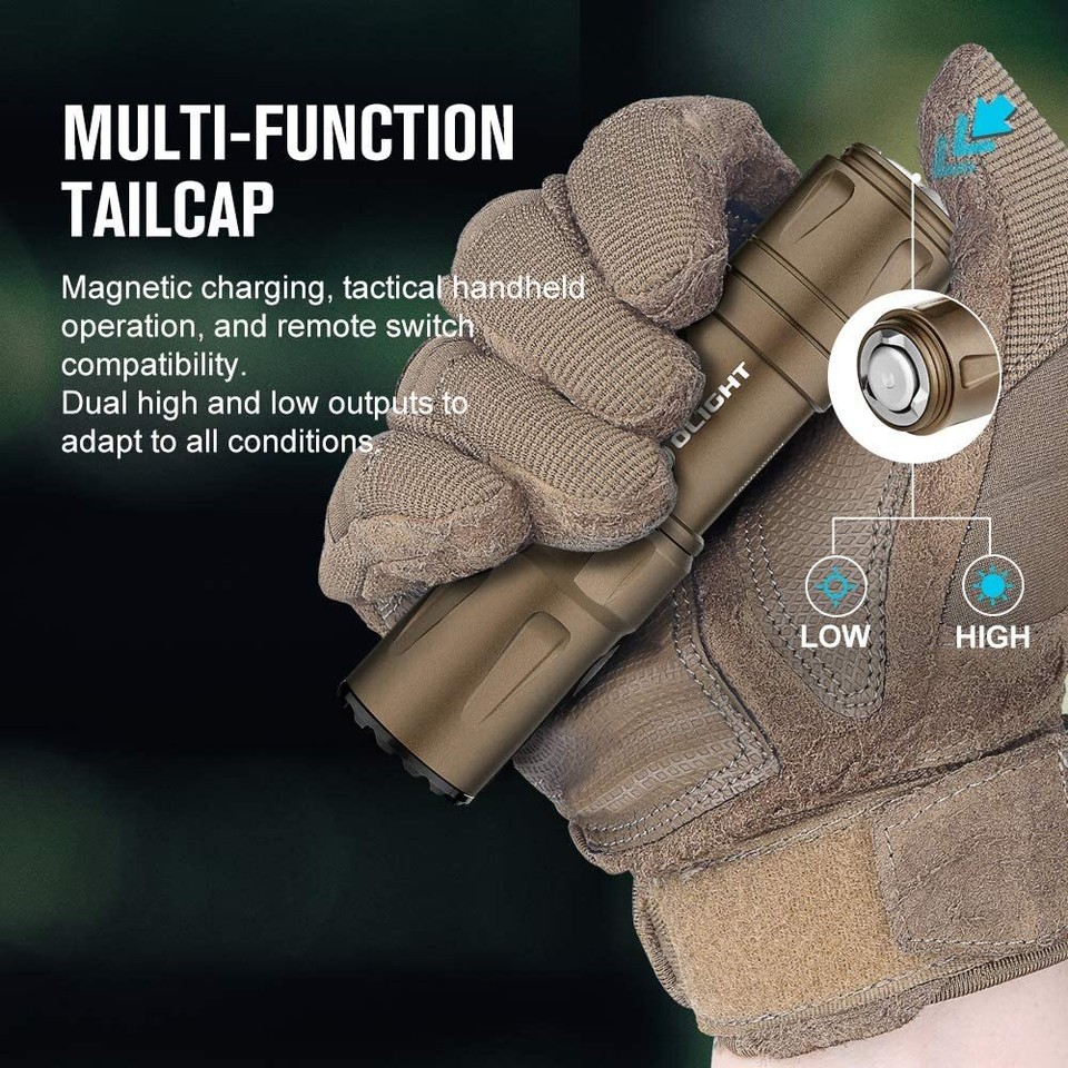 OLIGHT Odin Mini Tactical Flashlight 1250 Lumens MLOK Rail Mounted ...