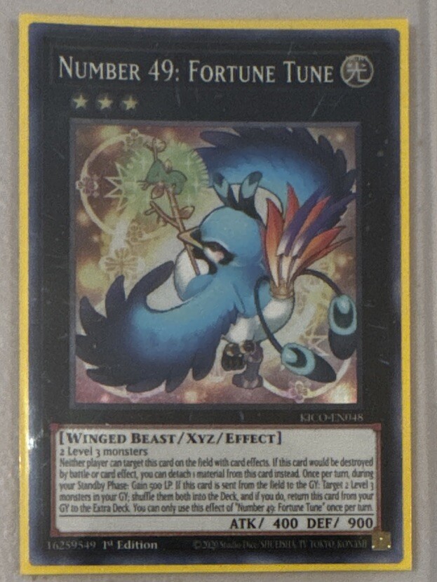 Number 49: Fortune Tune 1st Edition Super Rare KICO-EN048 Yu-Gi-Oh! | eBay