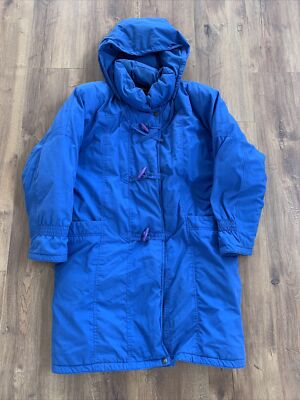 Vintage Winter Cyclone Hooded Goose Down Trench Puffer Jacket Coat ...