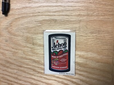 1970 Topps Wacky Packages Card Achoo Brand Sneezing Powder | eBay