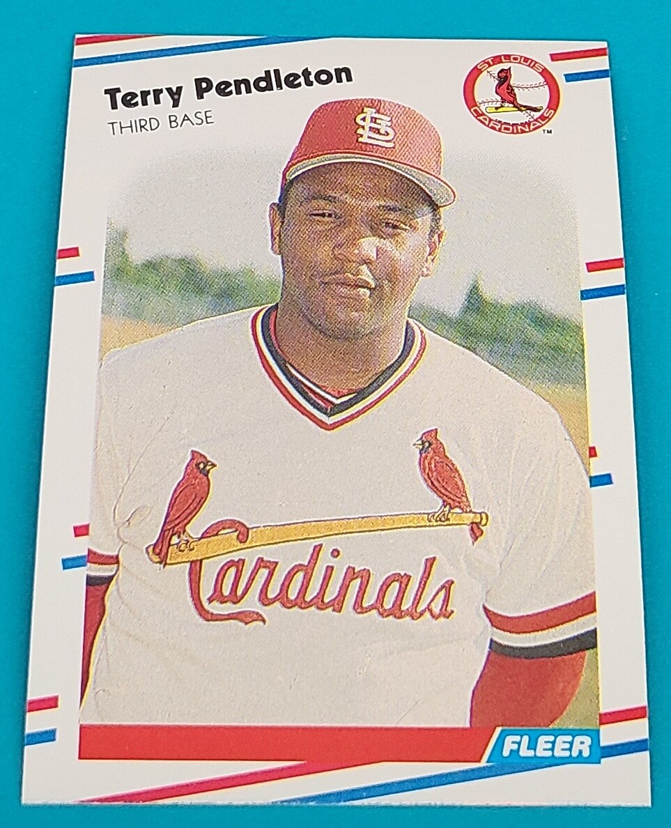 1988 Fleer #46 Terry Pendleton St. Louis Cardinals Baseball Card S5 | eBay