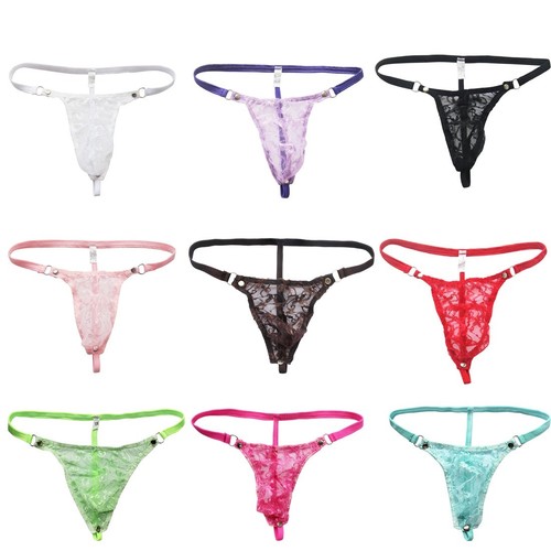 Sexy Herren Tanga String Mesh Spitze Transparent Slips Unterwäsche ...