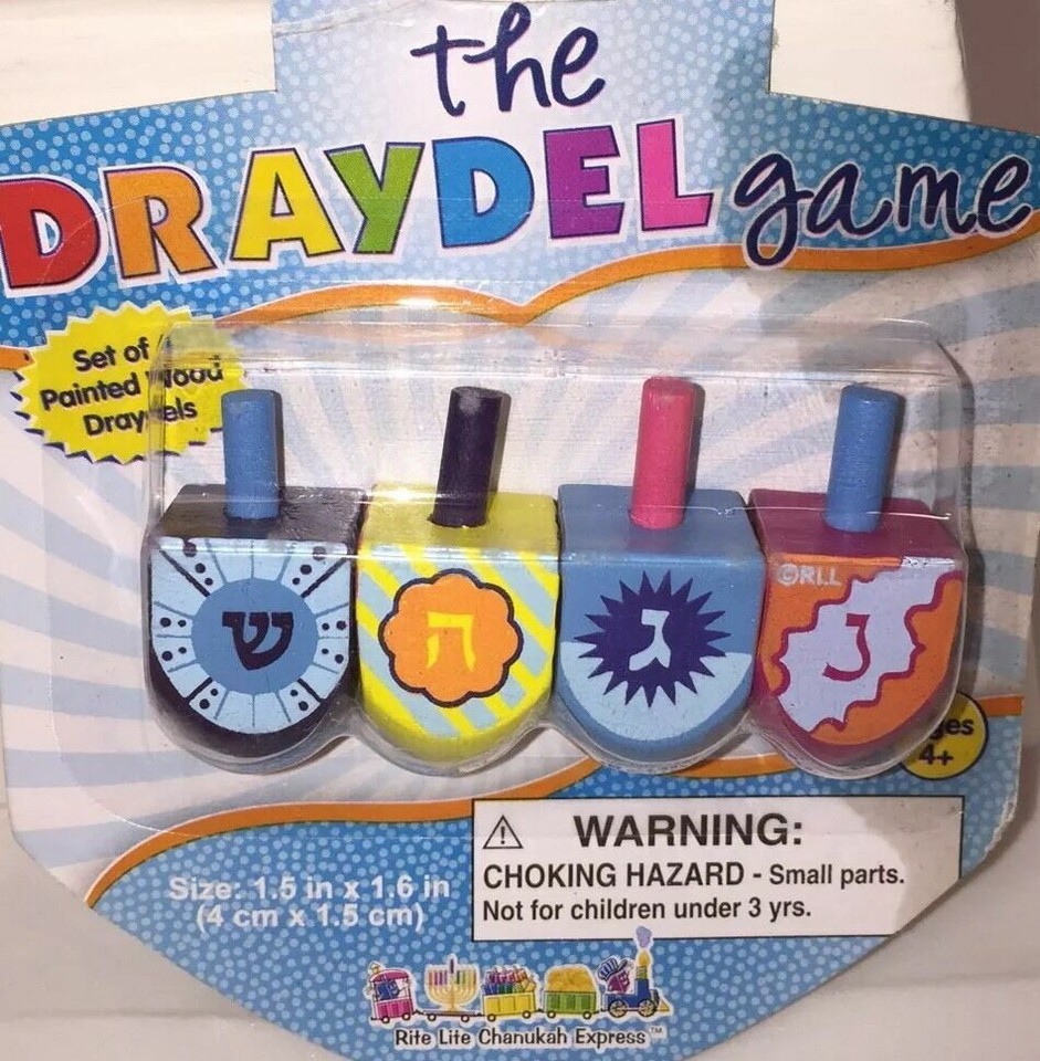 24 Hanukkah Dreidel Sevivon Jewish Spinning Toy Top Game Chanukah ...