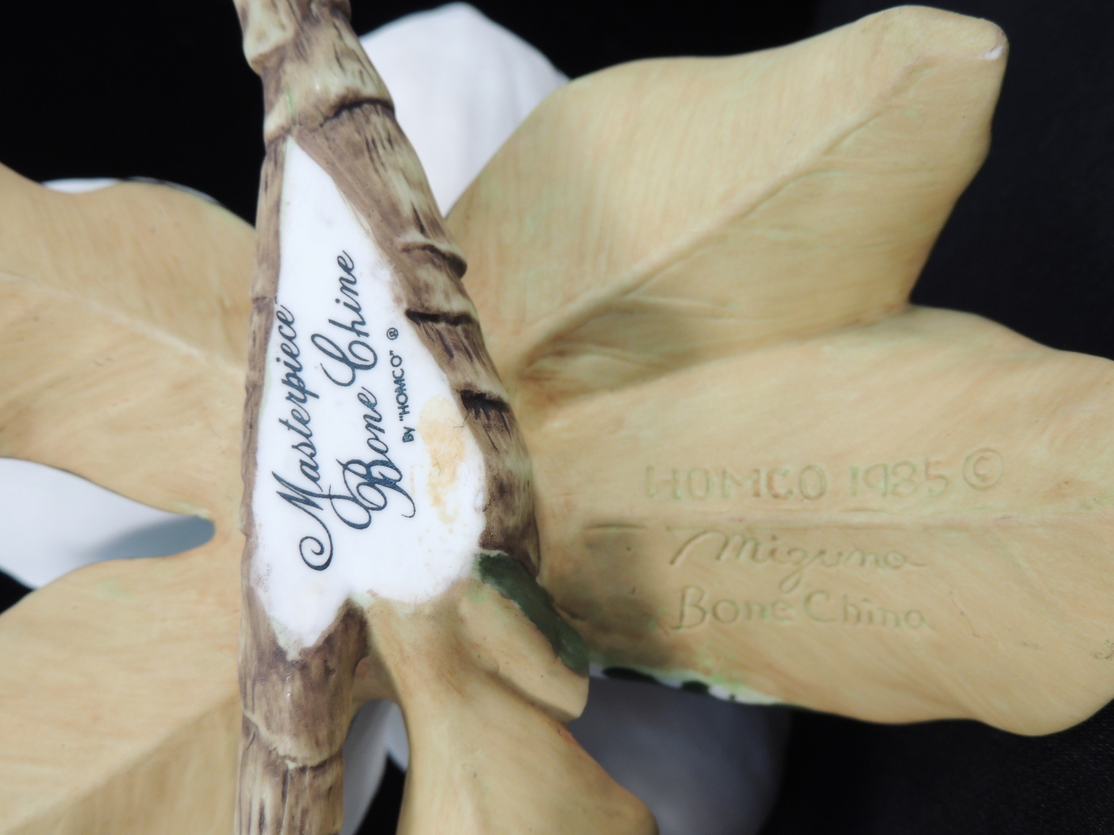 Lot 3 Flower Pieces Homco Masterpiece Magnolia Aristocrat Rose Crown ...